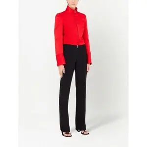 FERRAGAMO High-waist Tailored Straight-leg Trousers - Black