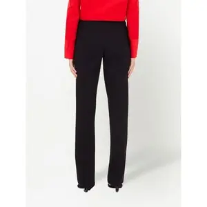 FERRAGAMO High-waist Tailored Straight-leg Trousers - Black