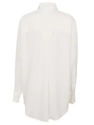 Ermanno Scervino Floral Lace Silk Shirt