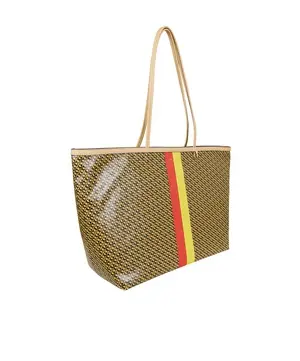 Tory Burch Racer Tote Bag - Tan Printed