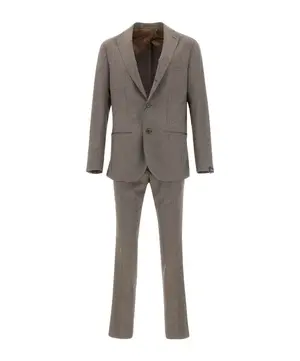 BARBA NAPOLI Herringbone Two-piece Suit