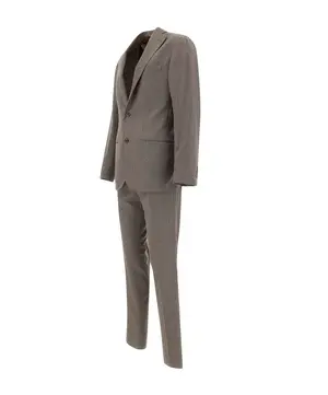 BARBA NAPOLI Herringbone Two-piece Suit