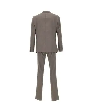 BARBA NAPOLI Herringbone Two-piece Suit