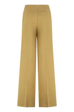 Pinko Stretch Pleated Trousers - Beige