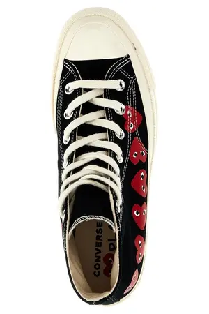 Play Comme Des Garcon Comme Des Garçons Play X Converse Chuck Taylor All Star High Top Sneakers - Black