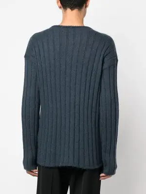 Giorgio Armani Ribbed Knit Mohair-wool Blend Jumper