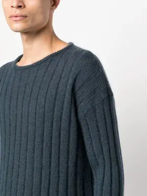 Giorgio Armani Ribbed Knit Mohair-wool Blend Jumper