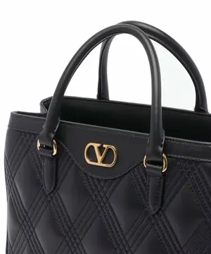 Valentino Garavani Quilted Logo Shoulder Bag