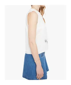 MOTHER The Lil Goodie Goodie Chop Sleeveless Top