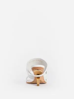 Alexander McQueen Leather No.13 Wedge Mules