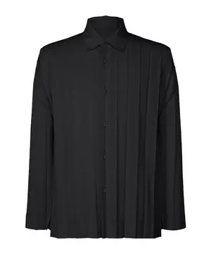 Issey Miyake Homme Plissé Edge Ensemble Shirt - Black