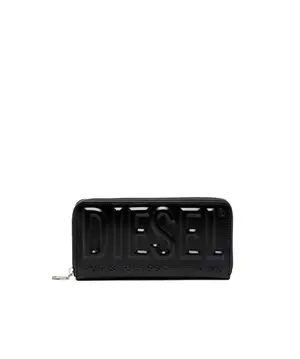 DIESEL® Logo-embossed Leather Wallet - Black