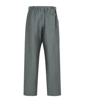 Dries Van Noten Belt Loops Wide Leg Trousers - Gray