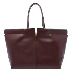 TOD'S Logo Debossed Medium Tote Bag - Red