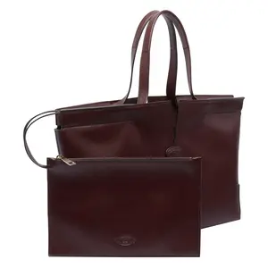 TOD'S Logo Debossed Medium Tote Bag - Red