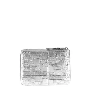 Comme Des Garçons Zipper Wallet - Silver