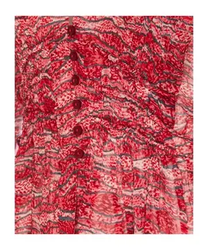 Isabel Marant Étoile V-neck Printed Long Sleeve Top