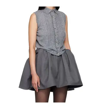 SHUSHU/TONG Sleeveless Cardigan