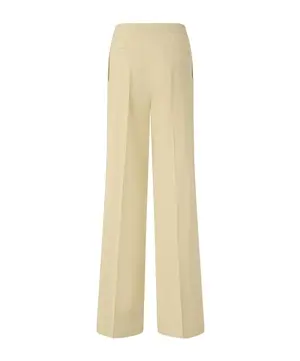 Pinko Stretch Pleated Wide-leg Trousers - Nude