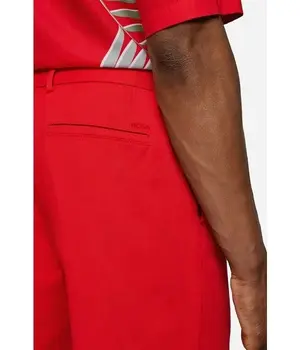 Hugo Boss Straight Fit Shorts With Front Zipper