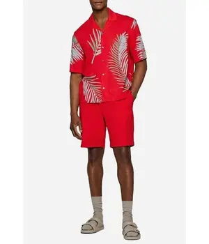 Hugo Boss Straight Fit Shorts With Front Zipper
