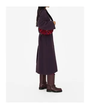 Burberry Single-breasted Belted Wool Coat