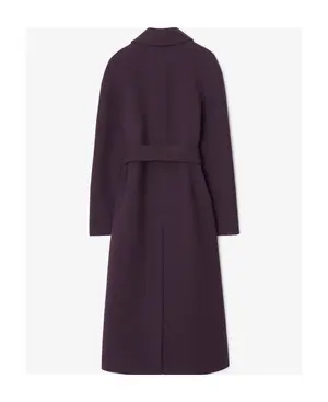 Burberry Single-breasted Belted Wool Coat