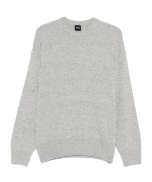 Hugo Boss Crew Neck Long Sleeve Sweater - Gray