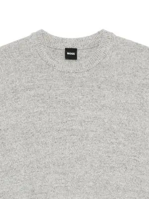 Hugo Boss Crew Neck Long Sleeve Sweater - Gray