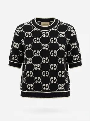 Gucci Gg Wool Bouclé Jacquard Top