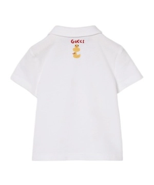 Gucci Embroidered Cotton Polo Shirt