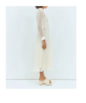 Chloé Long-sleeved Midi Dress With Detachable Suspender Skirt