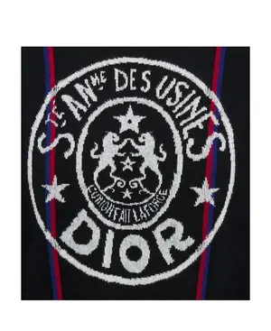 Dior Alps Stand-collar Sweater - Black