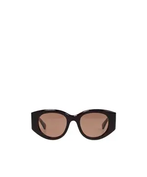 Chloé Oval Frame Sunglasses - Black