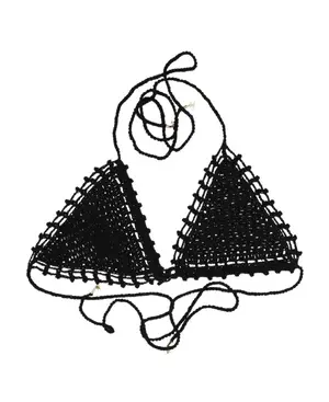 Celine Triangle Top In Crocheted Cotton