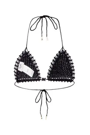 Celine Triangle Top In Crocheted Cotton