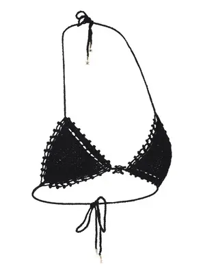 Celine Triangle Top In Crocheted Cotton