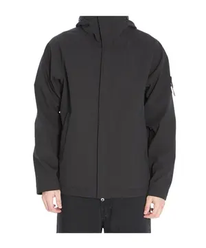 Stone Island Softshell Hooded Parka - Black
