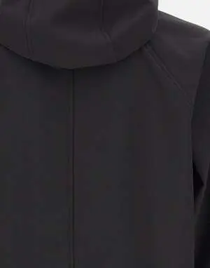 Stone Island Softshell Hooded Parka - Black
