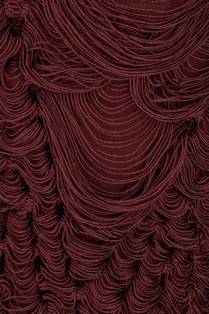 FERRAGAMO Mesh Skirt - Bordeaux