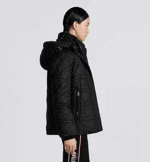 Dior Alps Macrocannage Hooded Down Jacket - Black