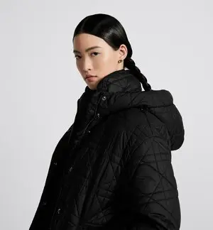 Dior Alps Macrocannage Hooded Down Jacket - Black