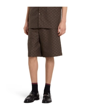 Gucci Monogrammed Elastic Waist Shorts