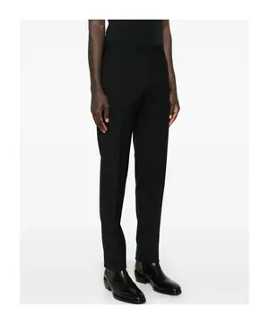 Canali Belt-loop Casual Pants - Black