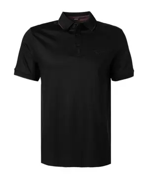 Hugo Boss X Porsche Logo Embroidered Polo Shirt - Black
