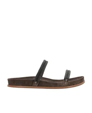 Brunello Cucinelli Embellished Slip-on Sandals