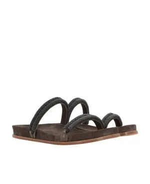 Brunello Cucinelli Embellished Slip-on Sandals