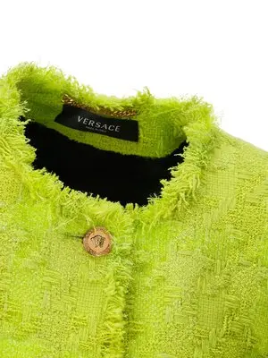 Versace Tweed Button-up Jacket
