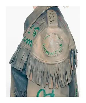 GOLDEN GOOSE Zip-up Fringed Jacket