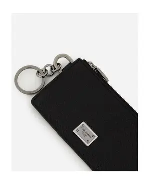Dolce & Gabbana Dolce Gabbana Logo Plaque Zipped Wallet